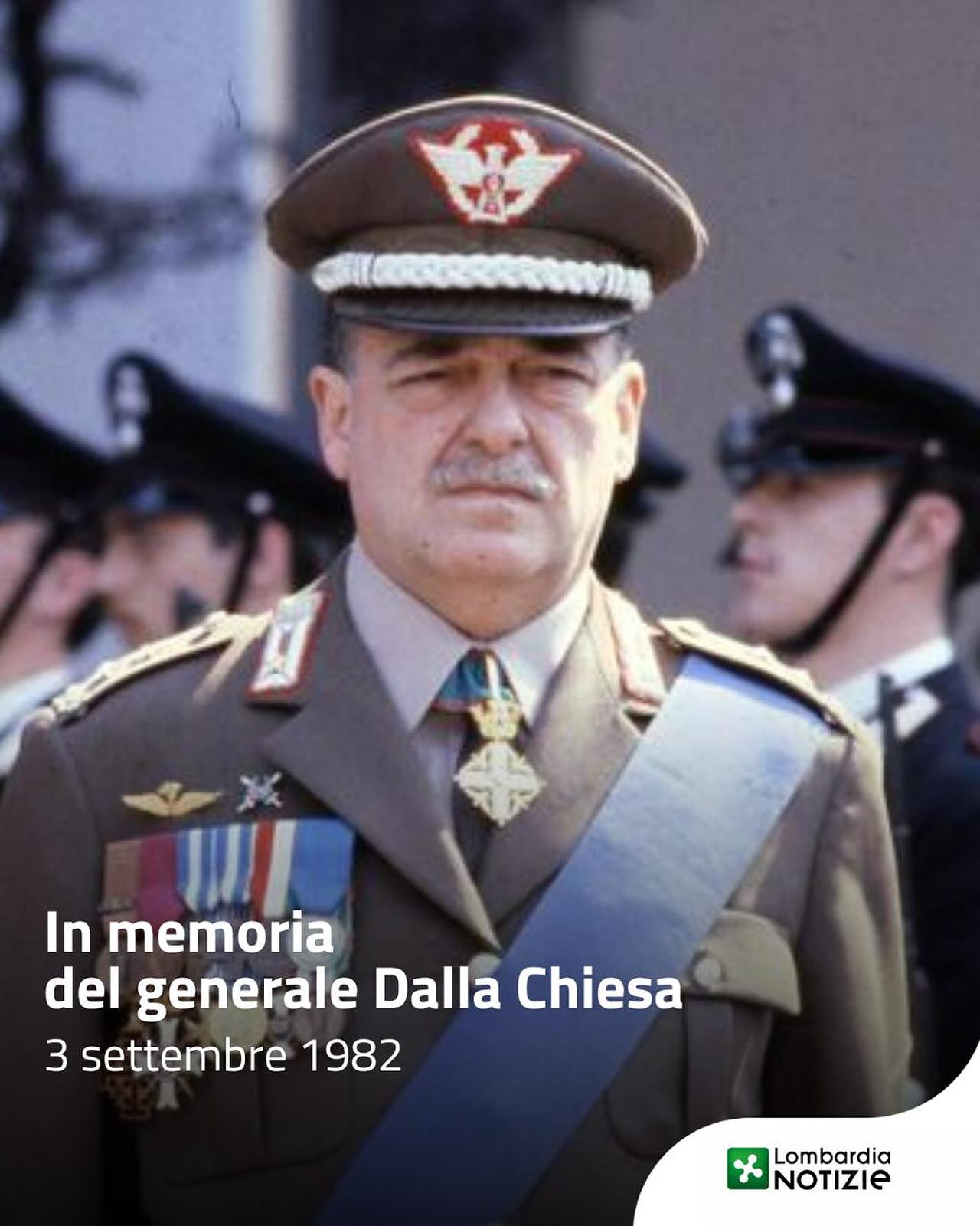 Il 3 settembre 1982 venne ucciso a Palermo il Generale dei Carabinieri Carlo Alberto Dalla ...